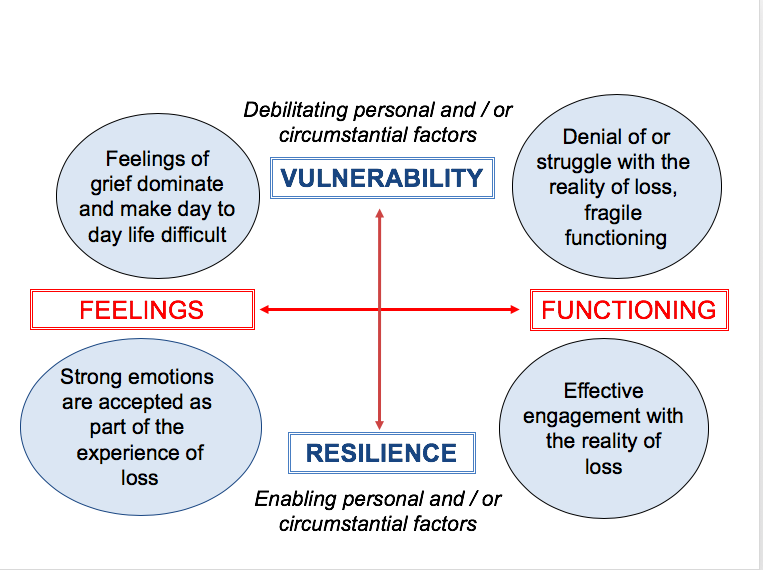 4 circles model – Mapping Grief